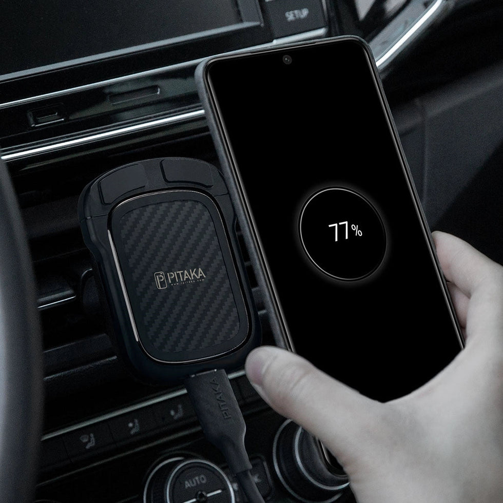 Magnetic Wireless Car Charger Mount | PITAKA MagEZ Mount Qi – PITAKA Japan